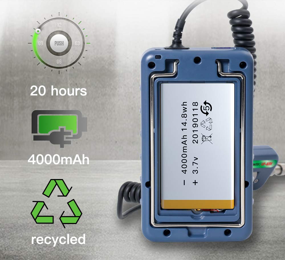 400X Magnification Fiber Optic Inspection Probe KIP-600V, Support Real-time Video Recording + Expansion of TF Card + Four UPC Tips + 3.5 inch HD LCD Display + 4,000mAh Large Battery Capacity FTTX Tool