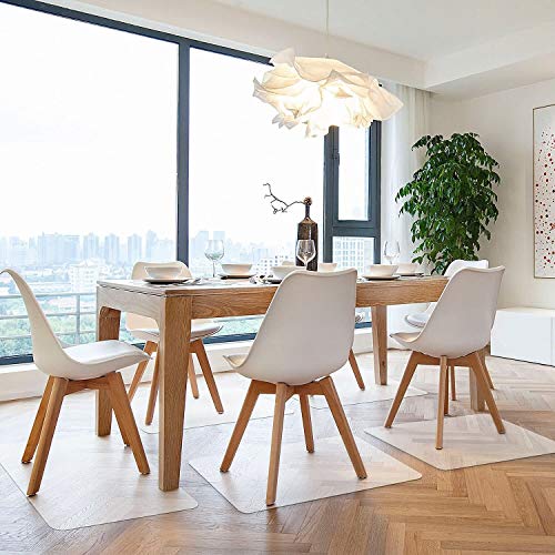 Azadx Office Chair Mat for Hard Floors 36 X 48, Clear PVC Hardwood Floor Mat, Durable Plastic Floor Protector for Home and Office use (36" X 48" Rectangle)