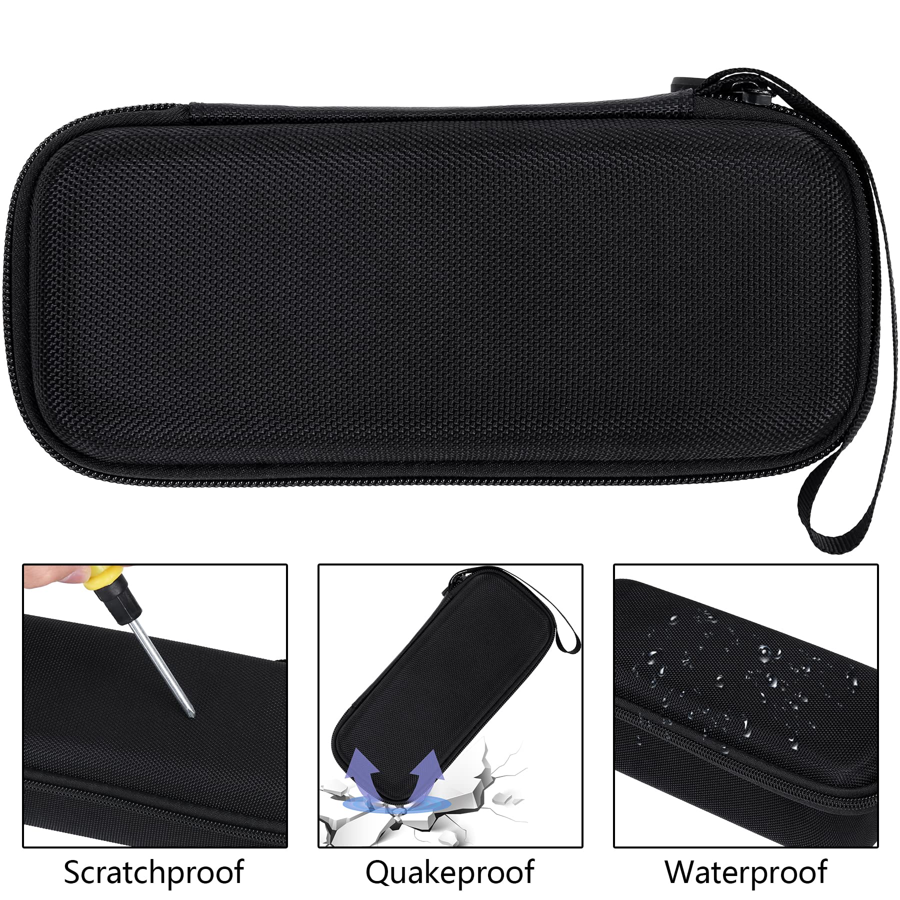 Aenllosi Hard Case Replacement for Andis 04710/04603/04775 Go Professional Outliner II Square Blade Trimmer (only case) Black