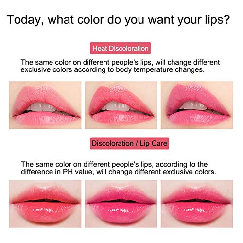 3 Pack Aloe Vera Lipstick, LemonSac Long Lasting Nutritious Lip Balm Lips Moisturizer Magic Temperature Color Changing Lip Gloss (3Pcs)