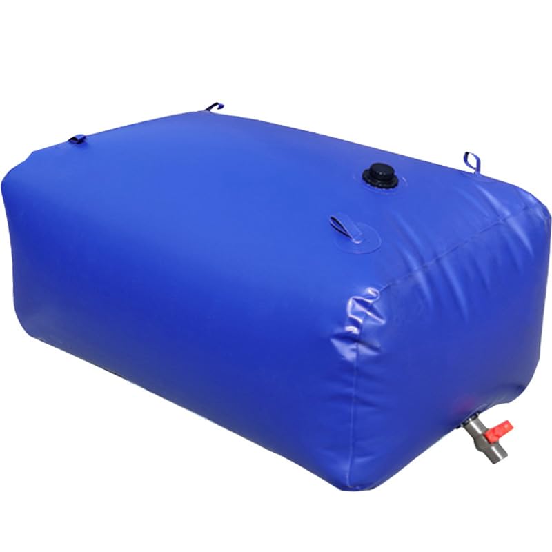 110L/29 Gallon Water Bladder Storage Containers with Valve Collapsible Portable Water Tank Large Capacity Soft Water Bag, for Camping RV, Drought Resistance, Fire Prevention, Emergency Water…