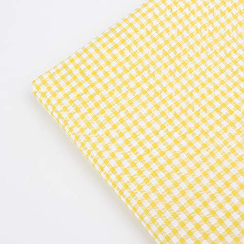 7Pcs 20" x 20" Cotton Fabric DIY Making Supplies Quilting Patchwork Fabric Fat Quarter Bundles DIY for Quilting Patchwork Cushions Cotton Fabric for Patchwork (20" x 20", Orange)