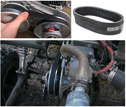 30 Series Go Kart Drive Belt Replaces Manco 5959 / Comet 203589,Torque Converter Belt(Pack of 3)