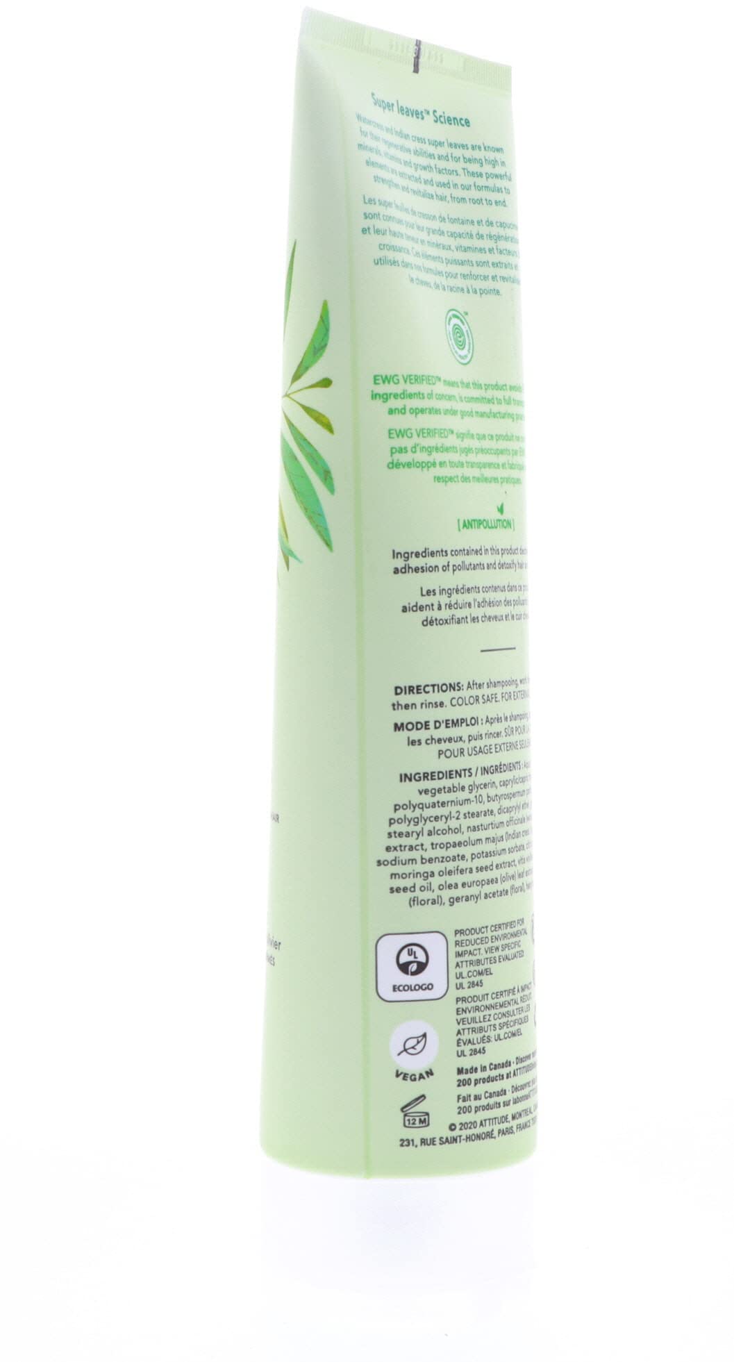 Attitude, Super Leaves Science, Natural Conditioner, Nourishing & Strengthening, Grape Seed Oil & Olive Leaves, 8 oz (240 ml)