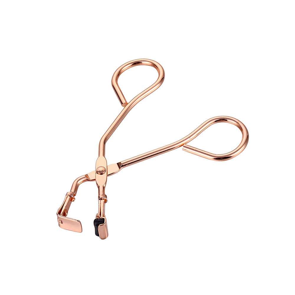3 Pcs Eyelash Curler With Refill Pads 17IF No Pinching Mini Lash Curler Fits All Eyelash Shapes(Black, Gold and Silver)