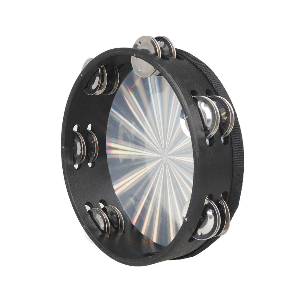 3 Pack Tambourine 8" Percussion Hand Drum Musical Educational Dance Props 3pcs Silver 8inch