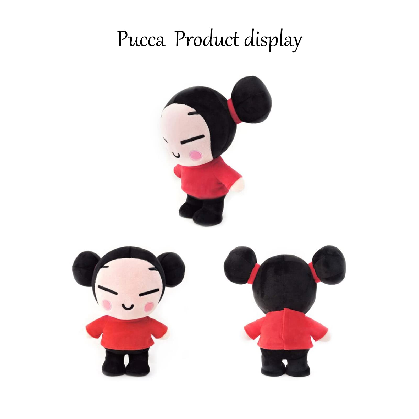 12in Standard Pucca and Garu Plush, Handmade, Easy to Clean, Built to Last, Built to Last.