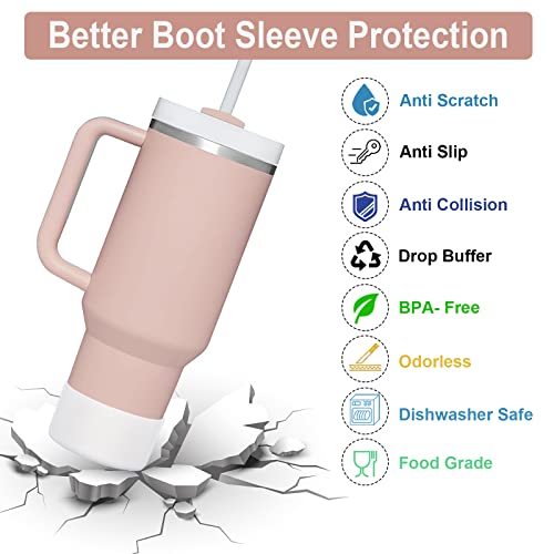 2023 New Set Straw Cover Straw Replacement Boot Sleeve Spill Stopper for Stanley Cup 40 oz 30 oz Quencher, 15 Pack Tumbler Accessories for Stanley Cup