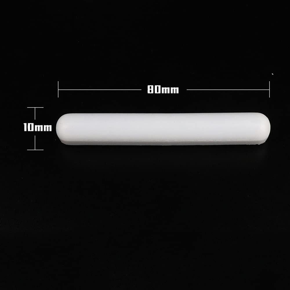 Magnetic Stirrer Stir Bars, Diameter 0.4" (10 mm), Length 3.2" (80 mm), 3 Pieces
