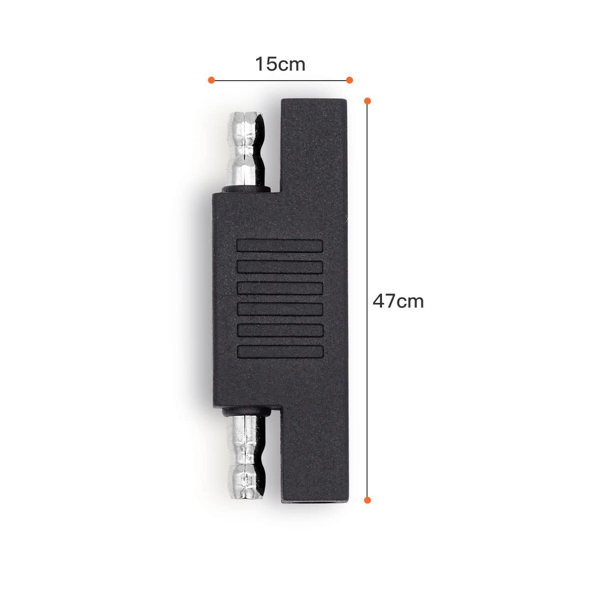 14 AWG 6 Feet SAE Connector to DC 8mm Male Connector Extension Cable