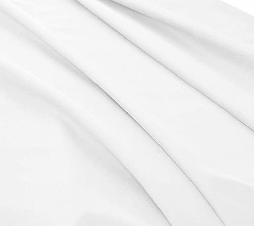 3 PC's Cot Bed Sheet Set - 33" x 75" White Cot Set - 1 Cot Fitted Sheet, 1 Cot Flat & 1 Cot Pillowcase - 100% Egyptian Cotton 600TC Cot Set - Perfect for Narrow Twin/Cot Size/Rv Bunk/Guest Bed