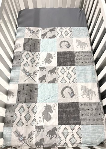 Baby Nursery Bedding Set, Baby, Horse, Neutral, Horses, Stallion, Boho, Baby Bedding, Crib Bedding, Babylooms