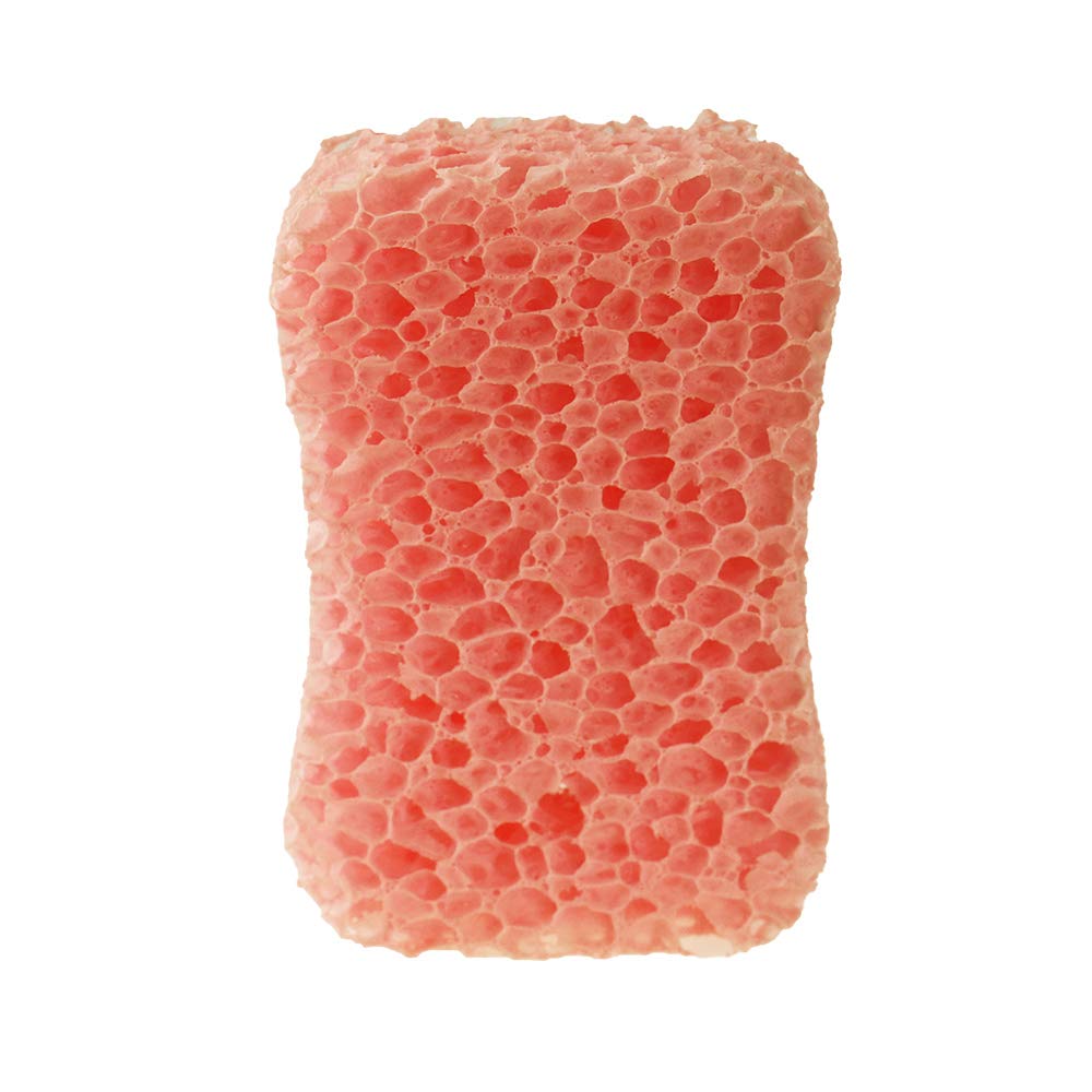 Danpaty Bath Sponge 3-Pack – Soft Exfoliating Shower Sponges for Deep Cleaning, Durable Body Sponge Set for Adults in Orange, Blue & Green