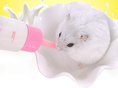 ISMARTEN Pet Milk Feeding Bottle Nurser Bottle Nursing Feeding Bottle Water Milk Feeder for Puppy Squirrel Kittens Hamster 4pcs