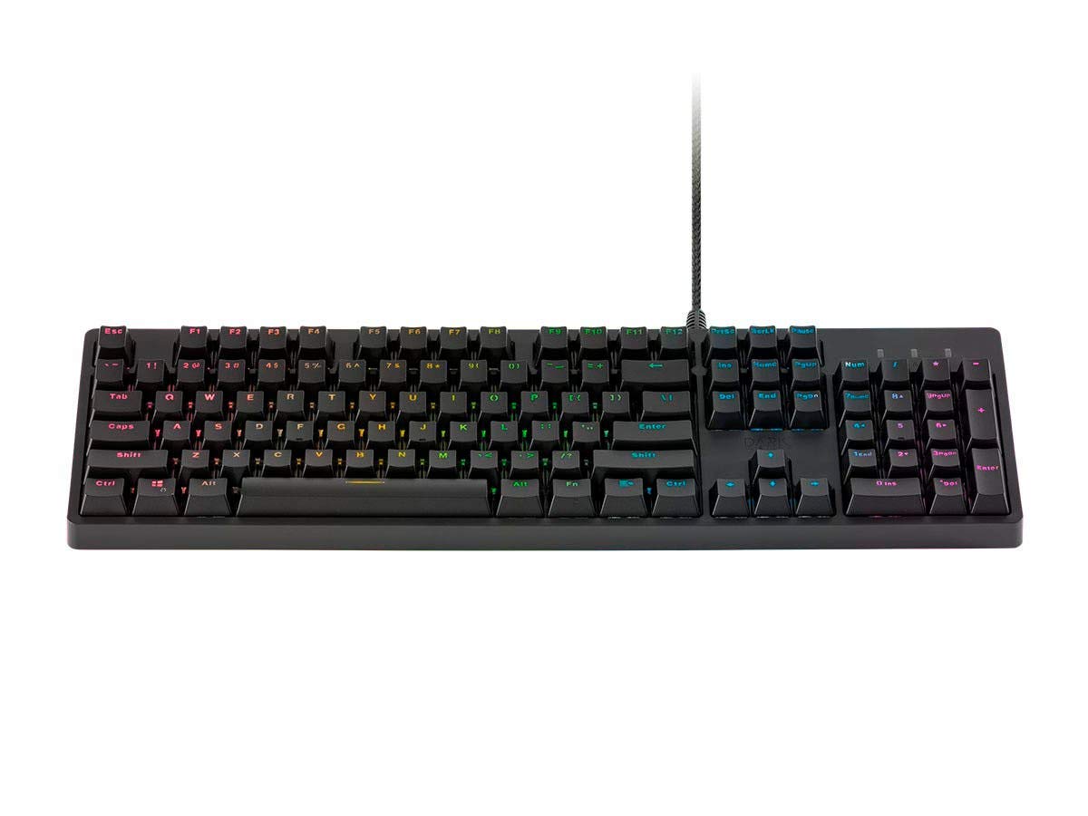 Dark Matter by Monoprice Collider Mechanical Gaming Keyboard - Cherry MX Blue, Full RGB Customization, Wired, Full N-Key Rollover