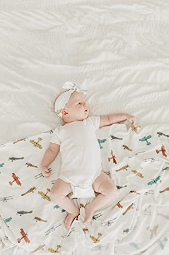 Copper Pearl Large Premium Knit Baby Swaddle Receiving Blanket Ace