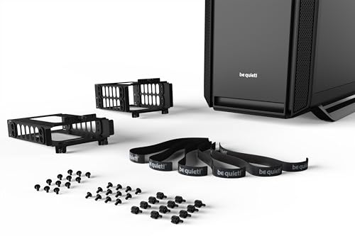 be quiet! Silent Base 802 Window ATX Midi Tower PC Case| 3 Pre-Installed Pure Wings 2 Fans | Sound Insulated | Tempered Glass Window | Black | BGW39