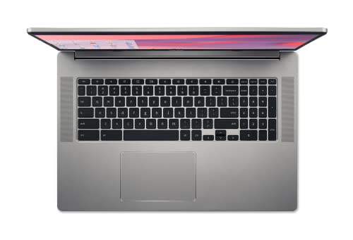 Acer Chromebook 317 CB317-1H-C6RK Laptop | Intel Celeron N4500 | 17.3" Full HD IPS Display | 4GB LPDDR4X | 128GB eMMC | Intel Wireless Wi-Fi 6 AX201 802.11ax | Chrome OS, Silver