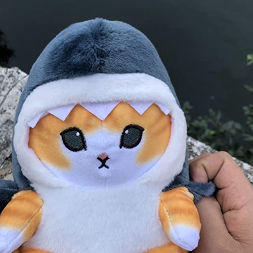 8.1'' Shark Cat Funny Cute Stuffed Animal Doll ,Shark Cat Plush Toy