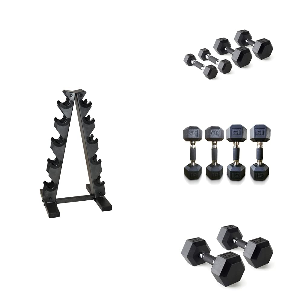 150lbs Dumbbell Set Smoked Chrome Handles with Carbon Rack