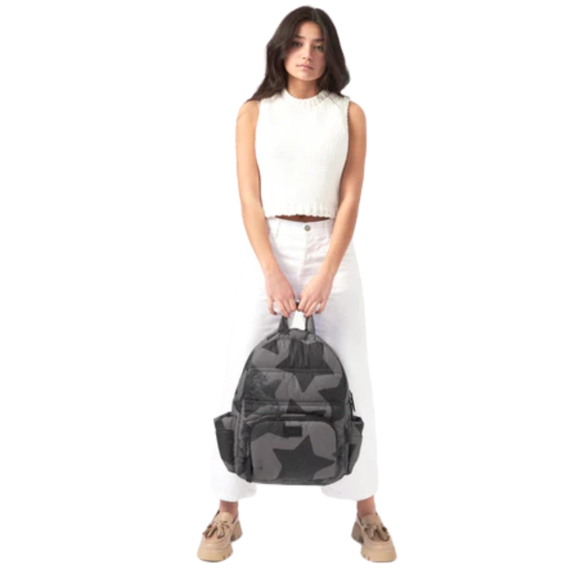 7AM Voyage Diaper Bag Backpack - Multifunctional Waterproof Travel Bag, Large Capacity Carry on Backpack with Padded Shoulder Straps, Newborn Essentials Backpack for Traveling | Print Stella Grand