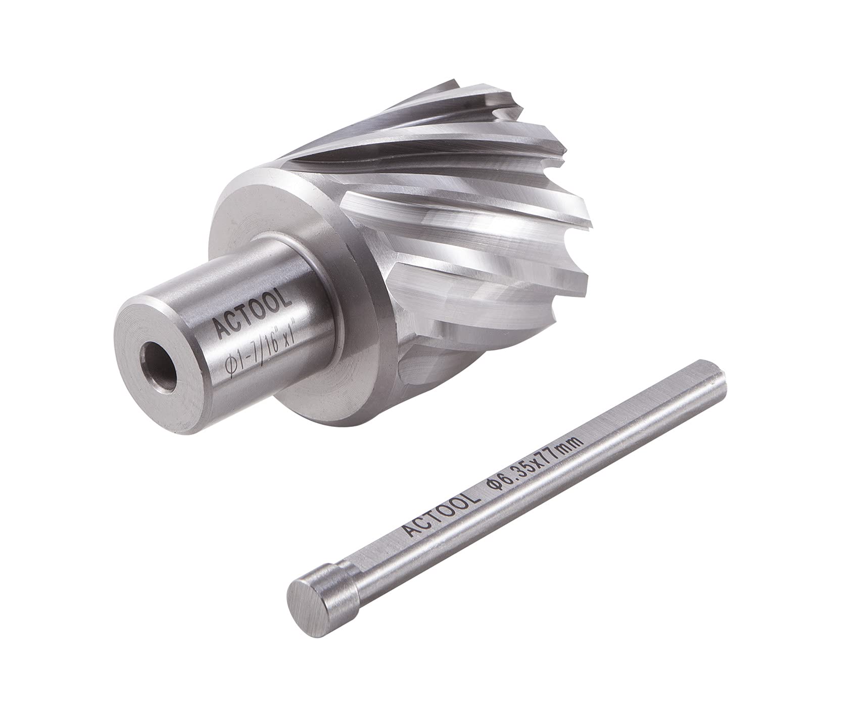 ACTOOL 1-7/16" Diameter × 1" Depth of Cut HSS ANNULAR Cutter with 3/4'' Weldon Shank