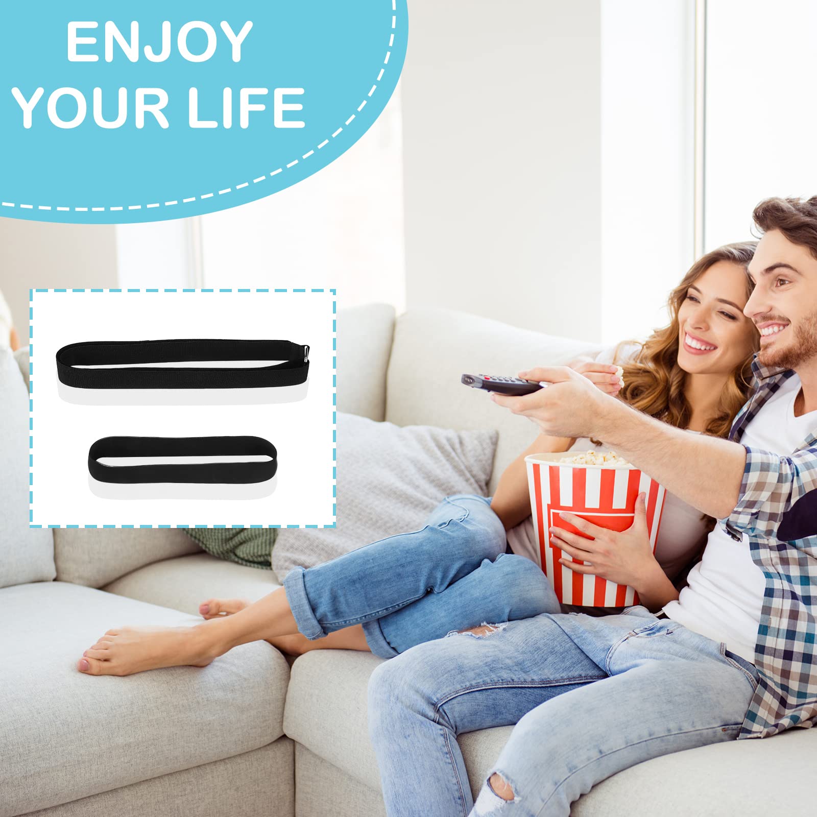 16 Pieces Rubber Couch Sectional Connectors Non Slip Sectional Sofa Locks with Hook and Loop Cinch Clips Innovative Double Couch Furniture Clips Joint Snap Locks for Sliding Sofa