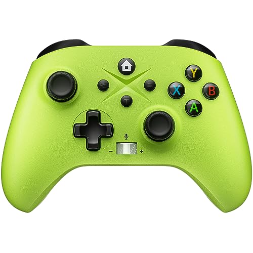 2.4G Wireless Controller Compatible With Xbox Series X/Xbox Series S/Xbox One/Xbox One S/Xbox One X/PC, Built-in 650mAh Rechargeable Battery, Upgraded Joystick, TURBO Function (Green)