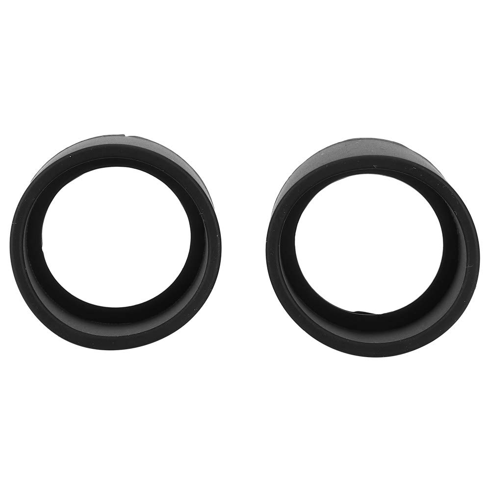 2PCS Eyepiece Eyeshields Eyepiece Cover Soft Rubber Eyepiece Guard Stereo Microscope Accessory for 32-36mm Stereo Microscope(Flat Angle)