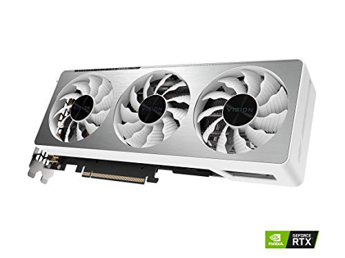 GIGABYTE GeForce RTX 3070 Vision OC 8G Graphics Card, 3X WINDFORCE Fans, 8GB 256-Bit GDDR6, GV-N3070VISION OC-8GD Video Card