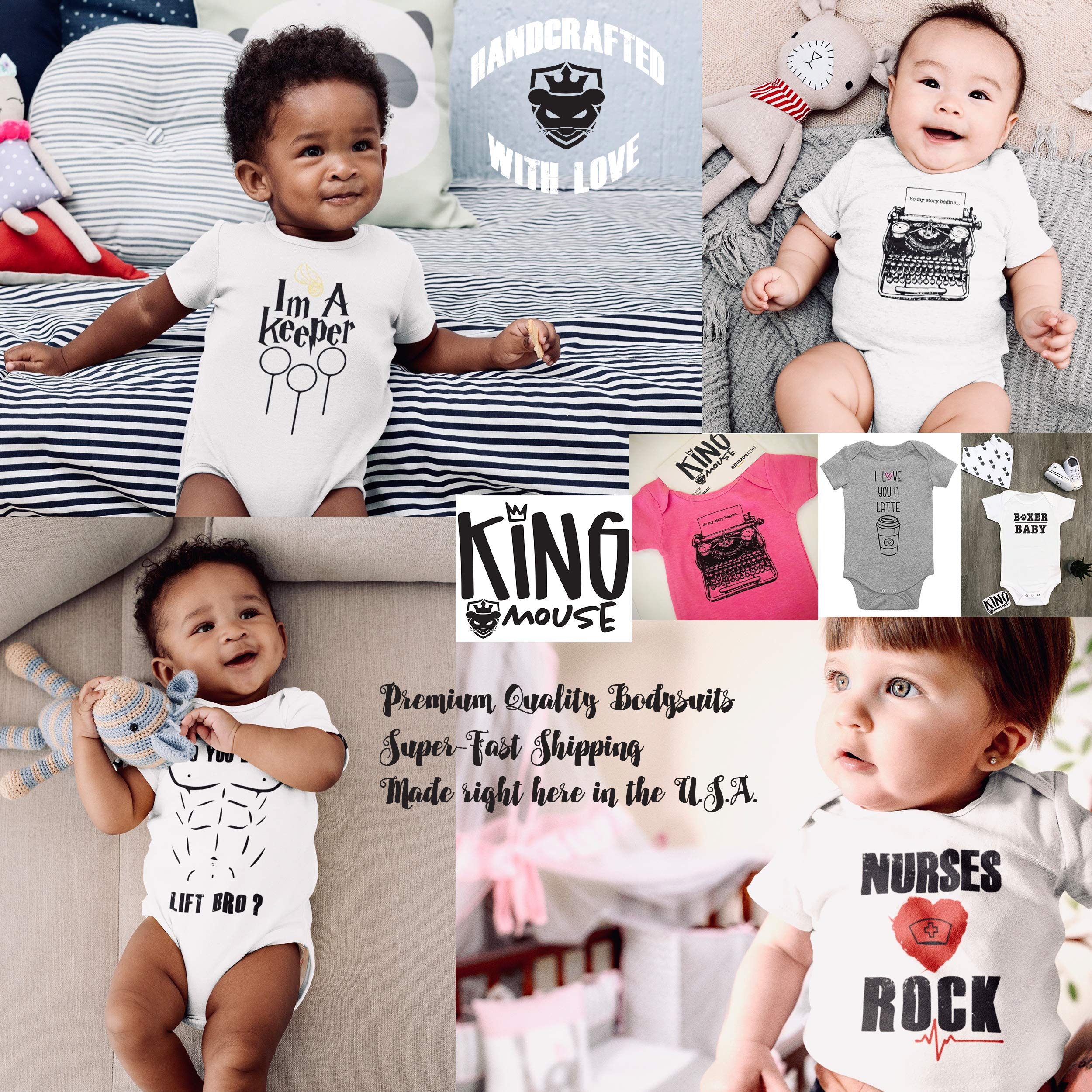 Baby Dragon/Game of Thrones Inspired Baby Onesie/Unisex Shirt Sleeved 0-24mo Infant Bodysuit (Grey, 0-3 Months US)