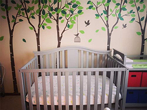 AmazingWall 180X264cm/70.9x103.9 Cartoon Large Tree Wall Sticker Living Room Bedroom Kids' Room Nursery Decor Home Decorations Removeable 1PCS/Set