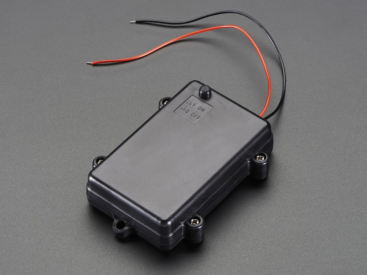 Adafruit Accessories Waterproof 3xAA Battery Holder (1 piece)
