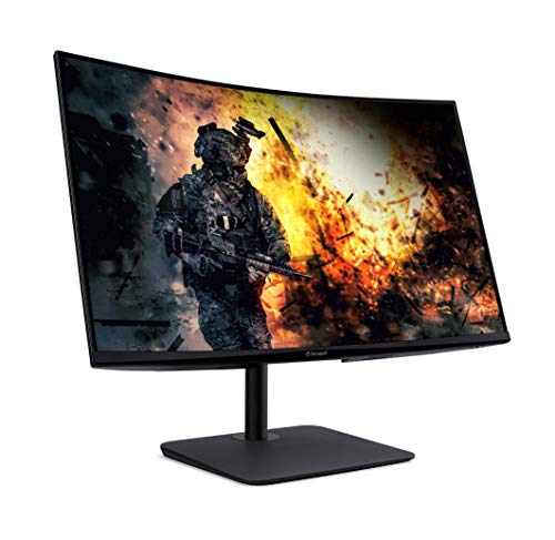 AOPEN by Acer 32HC5QR Zbmiiphx 31.5" 1500R Curved Full HD (1920 x 1080) VA Zero-Frame Gaming Monitor with Adaptive-Sync Technology, 240Hz, 1ms , (Display Port & 2 x HDMI 1.4 Ports), Black