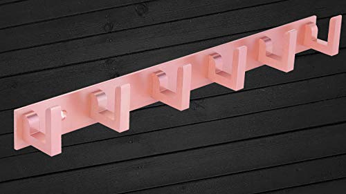 DOCOSS-Coat Rack Wall Mounted Coat Hooks Rail Wall Hooks Coat Hangers for Wall Hat Rack for Hanging Coats,Hats,Jacket,Clothes(Set of 2,Rose Gold)