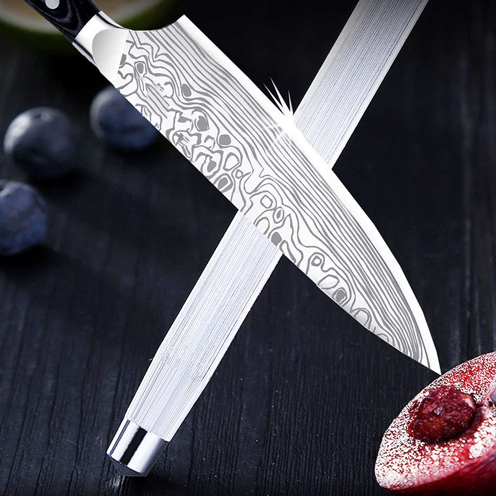 12 Inch Honing Steel Safe Knife Sharpening Steel Sharpening Rod Knife Sharpener Carbon Steel Sharpener Rod for Home Kitchen Hunting Master Chef Home Gourmet Blade