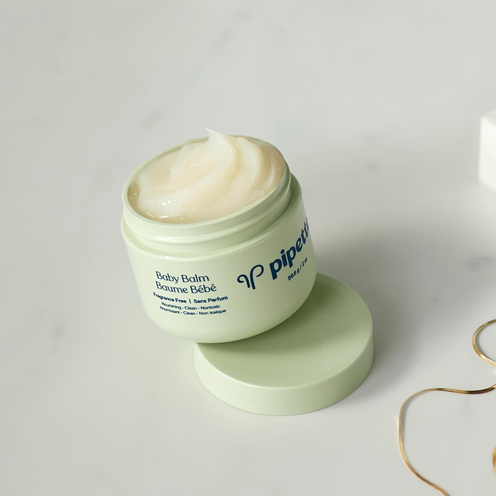 Pipette Baby Balm - Protects, Hydrates & Nourishes Sensitive Skin - Baby Essentials for Newborn with Renewable Plant-Derived Squalane, 2 oz