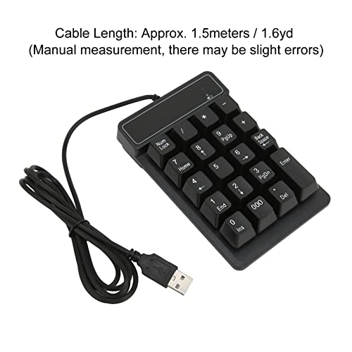 19 Keys Numeric Keypad, Mini USB Mechanical Numpad with Floating Keys, Gaming Keyboard, Portable Ergonomic Number Pad for Laptops, Computers