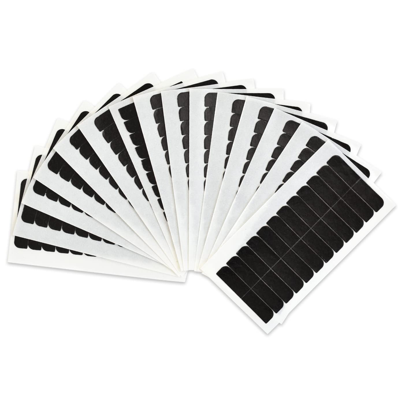 180 Pcs Hair Extension Tape Tabs Double Sided Tape in Tape Replacement Tapes Hair Tape for Hair Extensions (4 x 0.8 cm, Black)
