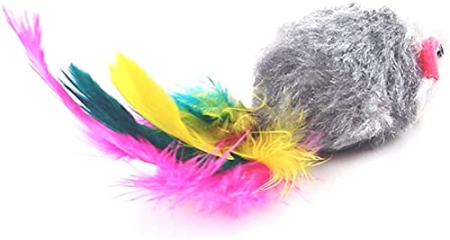 Aftermarket Furry Pet Cat Toys Mice, Cat Toy Mouse, Pet Toys for Cats, Cat Catcher for Feather Tails, 10 Counting