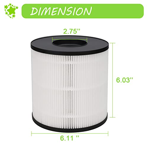 3139A Filter Replacement Compatible with BISSELL MYair Pro 3139A, Part Number 3069 (3-in-1 Replacement Filters), NOT for 2780A 2780 27809 2905A & 3179A, 2 Pack
