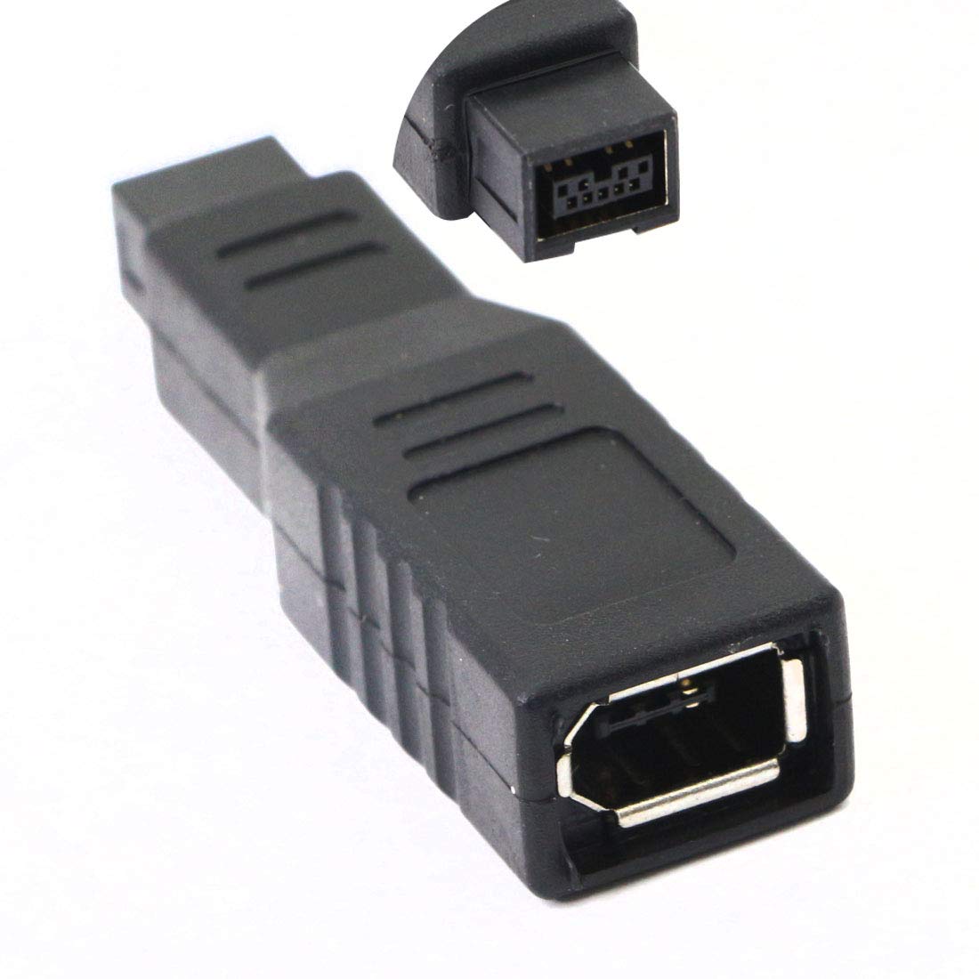 XMSJSIY Firewire Adapter,1394a 6 pin Female to 1394b 9 pin Male IEEE 400 to 800 Data Transfer Adapter Converter