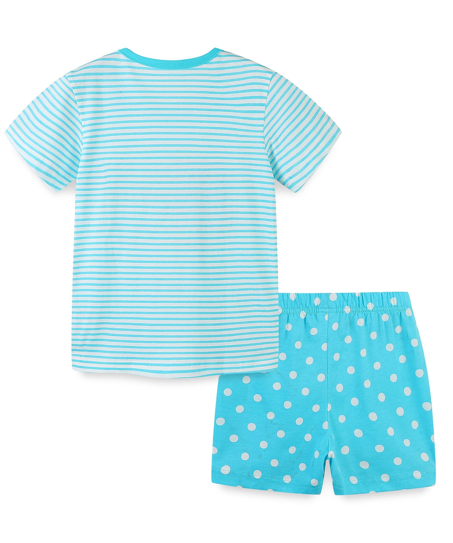 Baby Girls Summer Clothes,Cotton Watermelon Short Sleeve T-shirt and Shorts Outfit Set Raspberry 2t