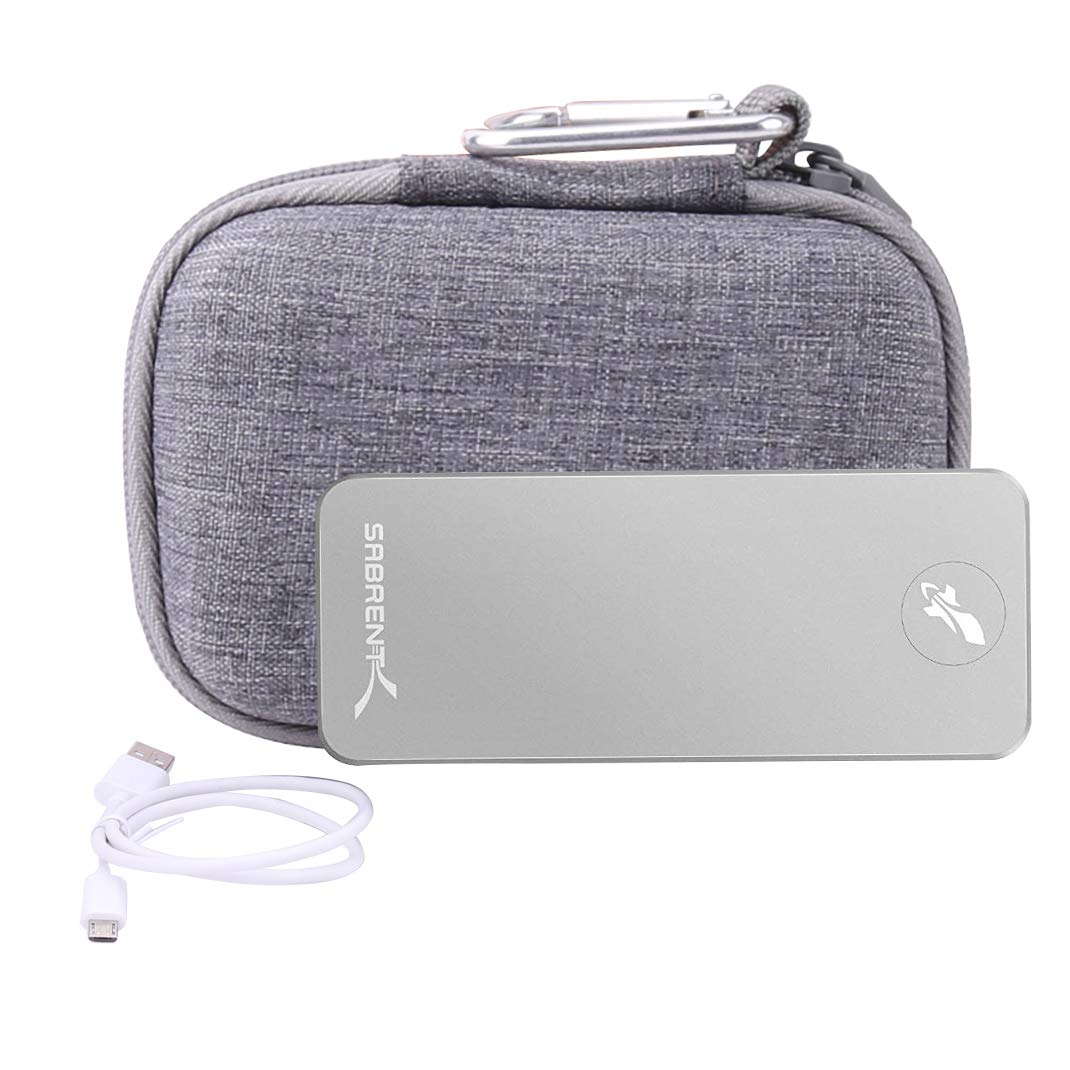 Aenllosi Hard Carrying Case Replacement for Sabrent Rocket Nano 1TB 2TB 512GB USB 3.2 10Gb/s External Aluminum SSD (Grey)
