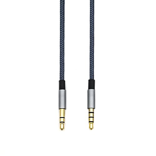 Audio Cable with in-Line Mic Remote Volume Compatible with Sony MDR-10R, MDR-1RBT, MDR-10RBT, MDR-1A Headphone and Compatible with Samsung Galaxy Huawei Android