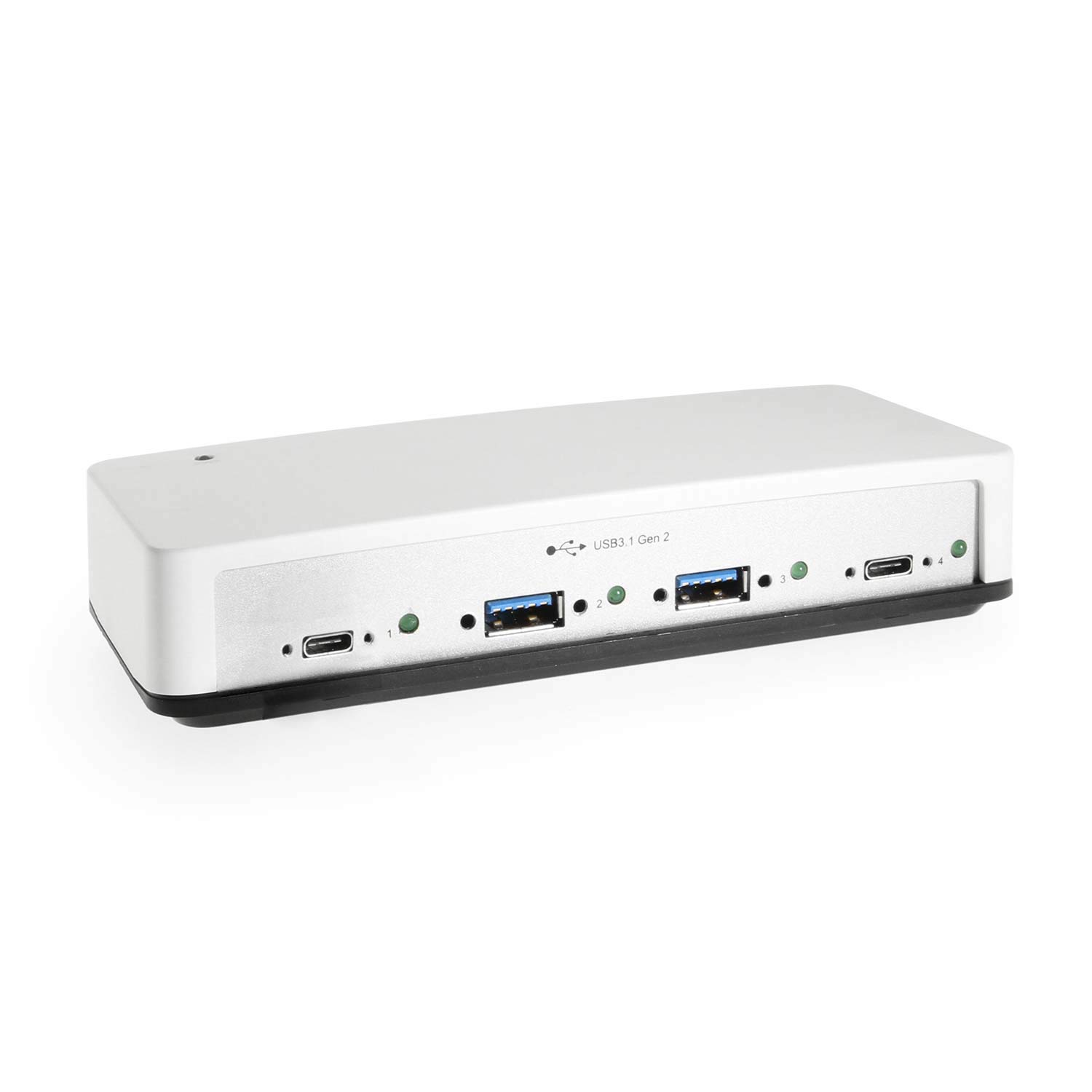 4 Port Type-C USB 3.1 Gen2 Hub VLI Chip with AC Adapter Included