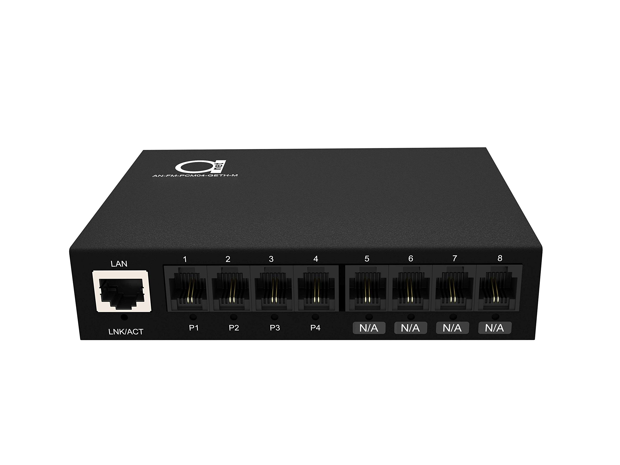 4 x POTS RJ11 Telephone and Gigabit Ethernet Over Fiber Converter - Multiplexer - Extender Set of FXS FXO Units - Universal Single and Multimode - 1 km MM (0.6 mi) 20km SM (11.4 mi) - Voice Over Fiber
