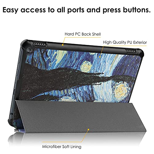 KuRoKo Case for All-New Amazon Fire HD 10 and Fire HD 10 Plus Tablet (Only Compatible with 11th Generation 2021 Release) - Ultra Lightweight Slim Shell Stand Cover Auto Wake/Sleep