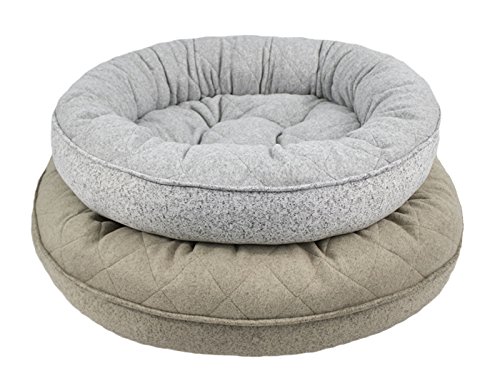 Arlee 59-00935GRY Donut Lounger and Cuddler Pet Bed, Large/X-Large, Gray