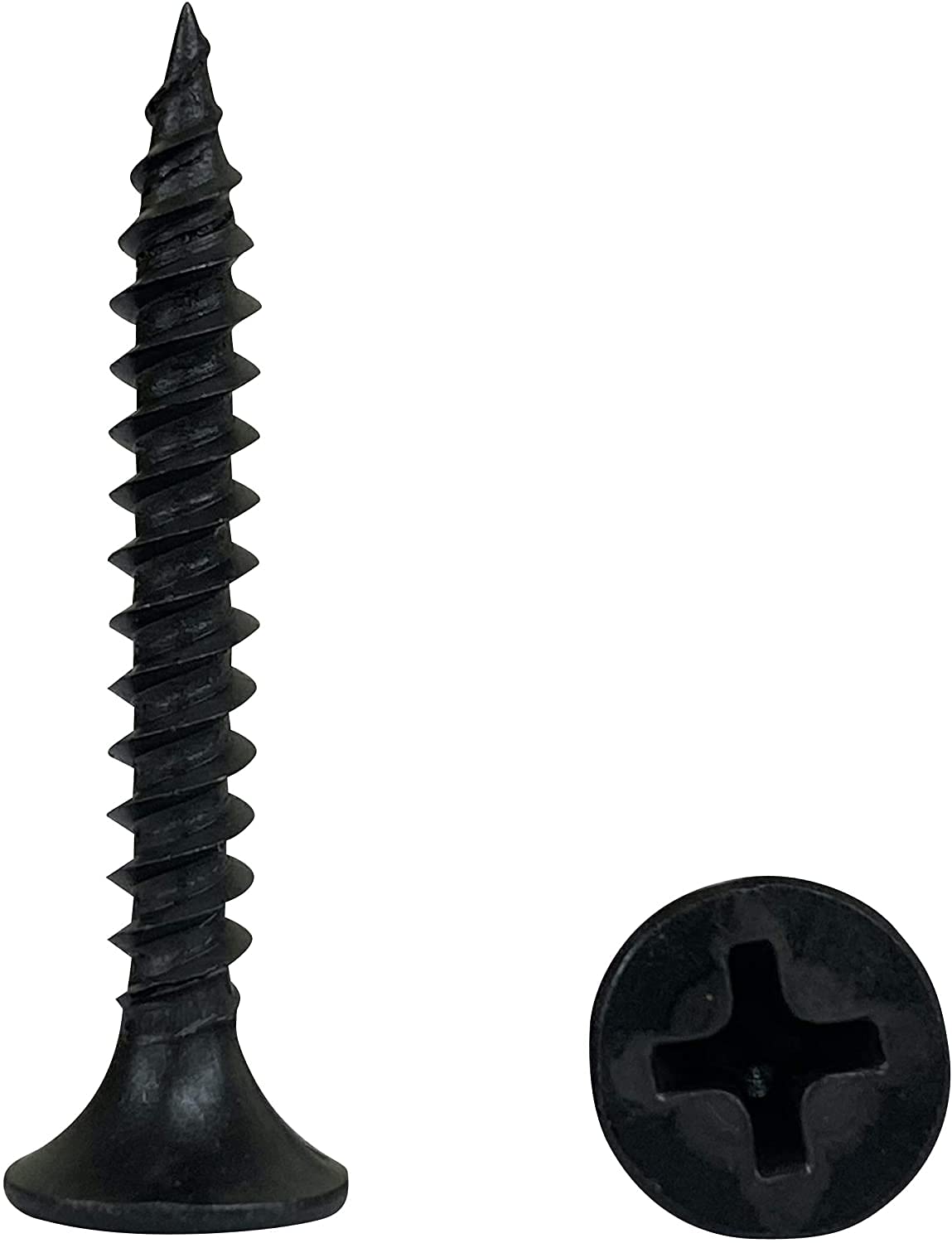 FASTENPOWER #6 Drywall Screws Assortment Kit, 6 Sizes 500pcs Bugle-Head Coarse Thread Sharp Point Drywall Screws Set, Phosphate Coated Drywall Screws Kit for Drywall Sheetrock, Furniture